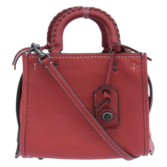 Coach | Bags | Coach Leather Rogue Handbag 2597 Red | Poshmark